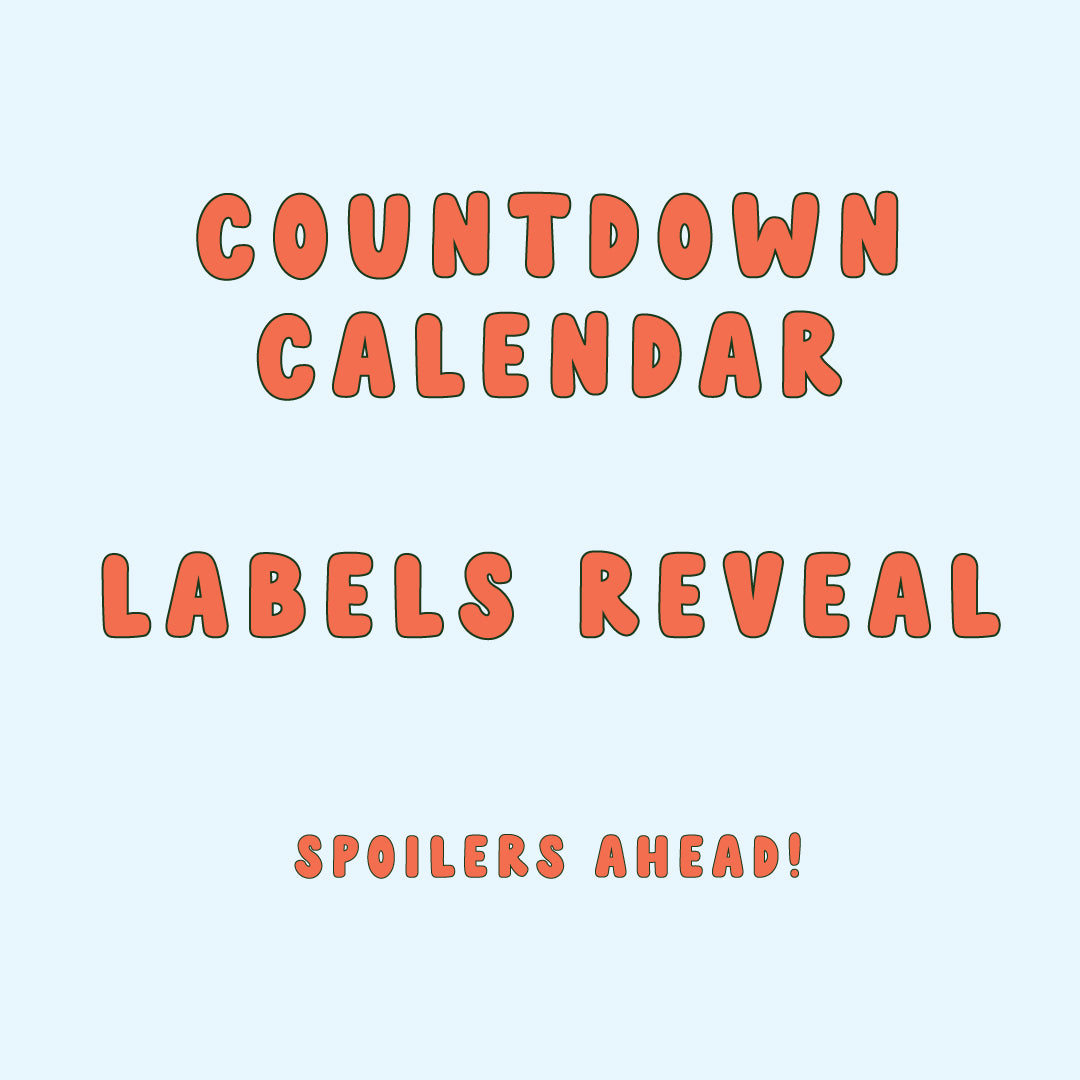 2022 Countdown Calendar Labels REVEAL! 🔎 – KYLIE AND THE MACHINE